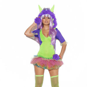 Elegant Moments | Other | Monster Costume Tutu Dress Furry Hood Wone ...